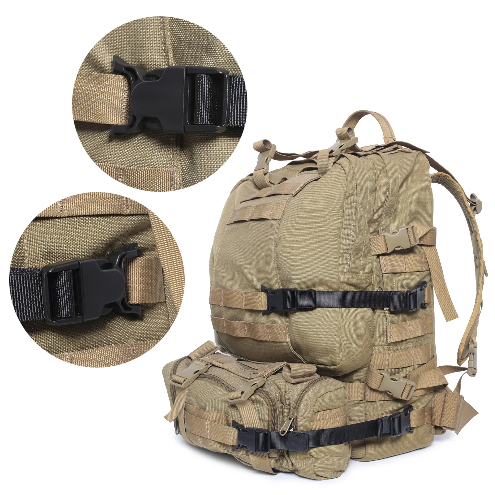 1-Pair-Outdoor-Tactical-Adjustable-Backpack-Molle-Fixed-Strap ...