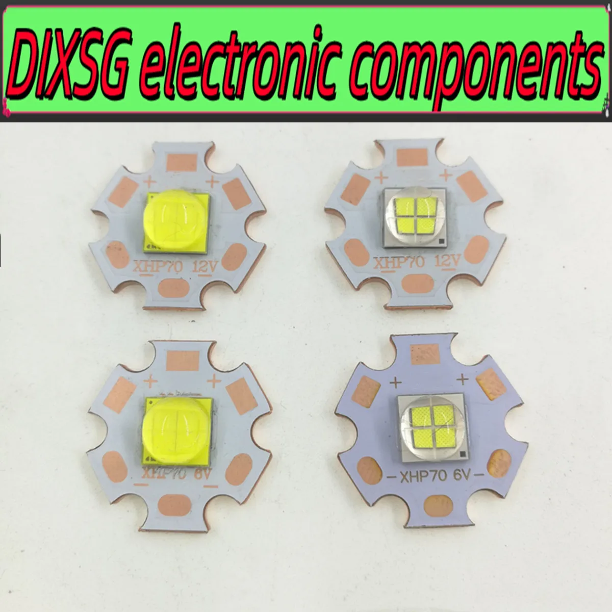 DIXSG-7070-20W-12V-6V-Led-replace-MKR-XHP70-XHP50-LED-Emitter-6500K-LED ...