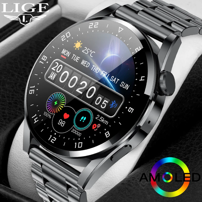 Amoled Nfc Wireless Charging Man's Sport Smart Watch Men Fitness ...