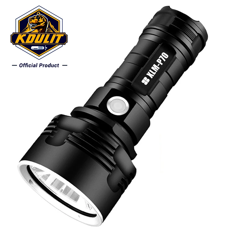 Tactical-Powerful-Flashlight-P70-L2-Camping-Lamp-USB-Charging ...