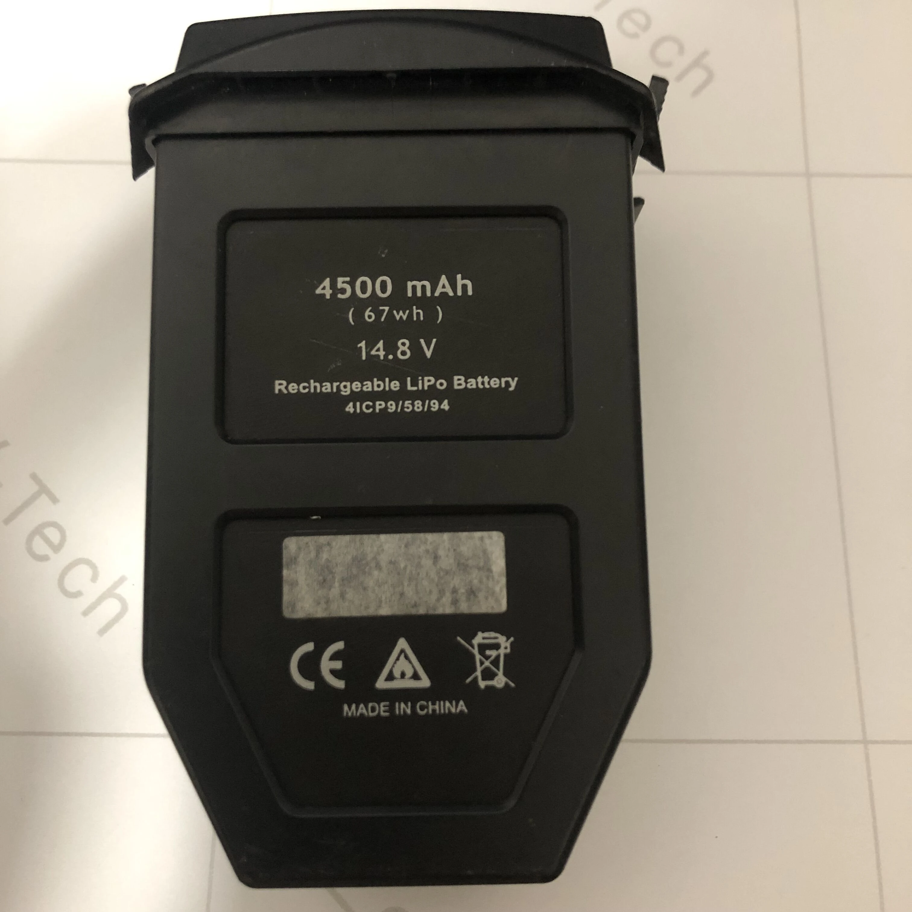 95% New Battery 4500MAh 67wh 14.8V Ehang Battery GBT 200 for GhostDrone ...