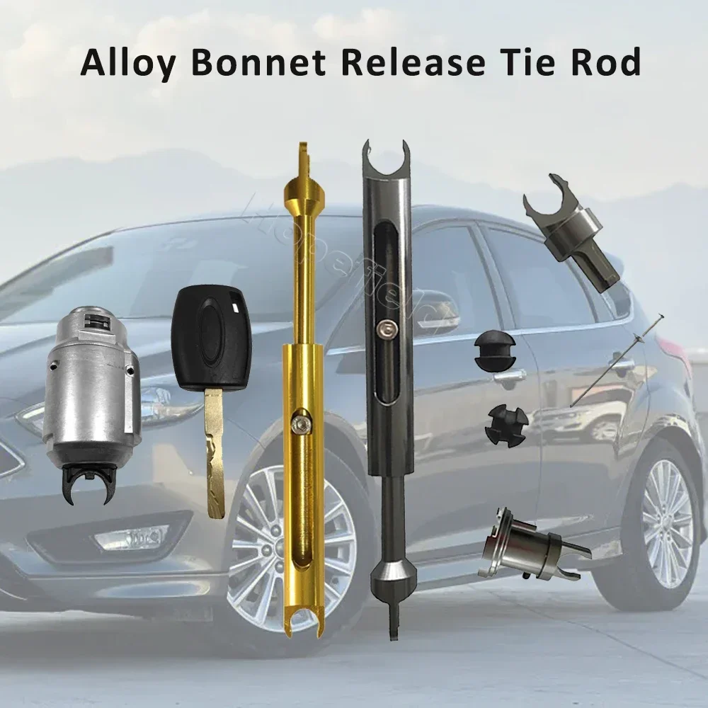 Alloy Bonnet Engine Cover Hood Lock Front Grille Connecting Tie Rod ...