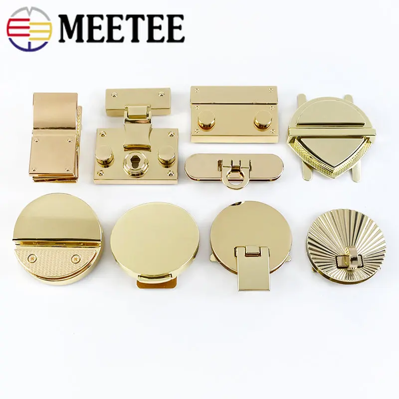 2Pcs-Metal-Round-Rectangle-Shape-Bag-Turn-Twist-Lock-Clasps-DIY-Leather ...