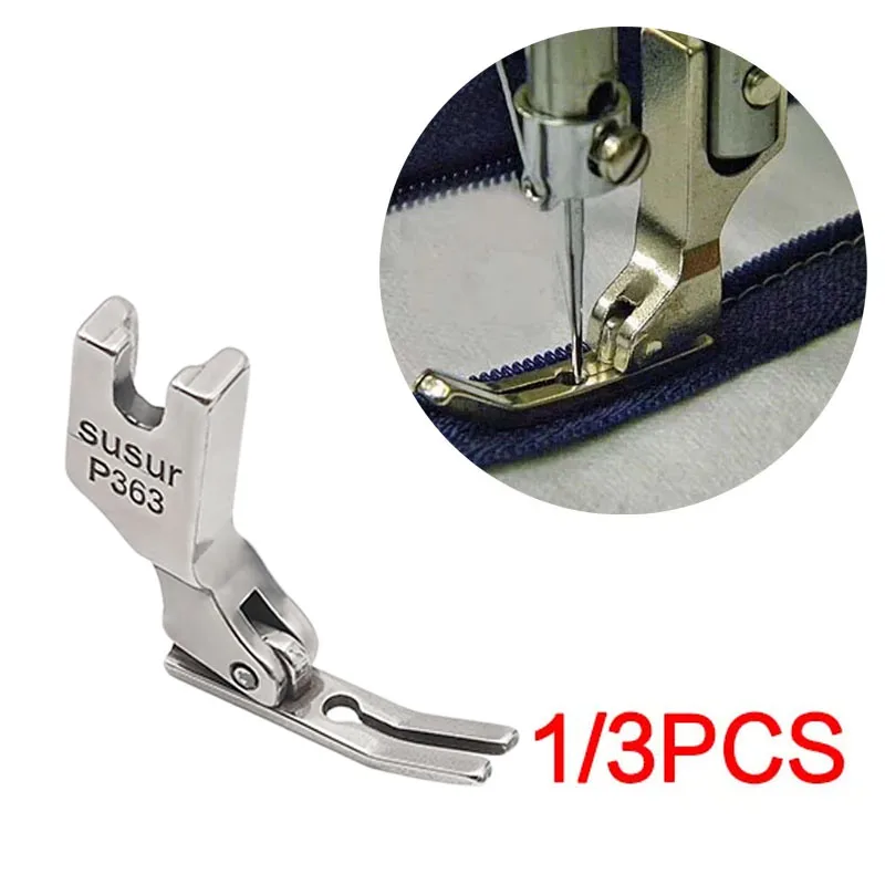 1-3Pcs-Industrial-Sewing-Machine-Presser-Foot-P363-Narrow-Zipper ...