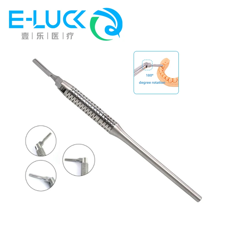 Adjustable 180° Scalpel Handle Stainless Steel Dental Scalpel Rotatable ...