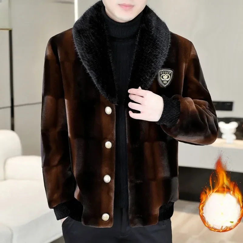 Thickened Cold Protection Warm Fashion Male Outwear Casual All-match ...