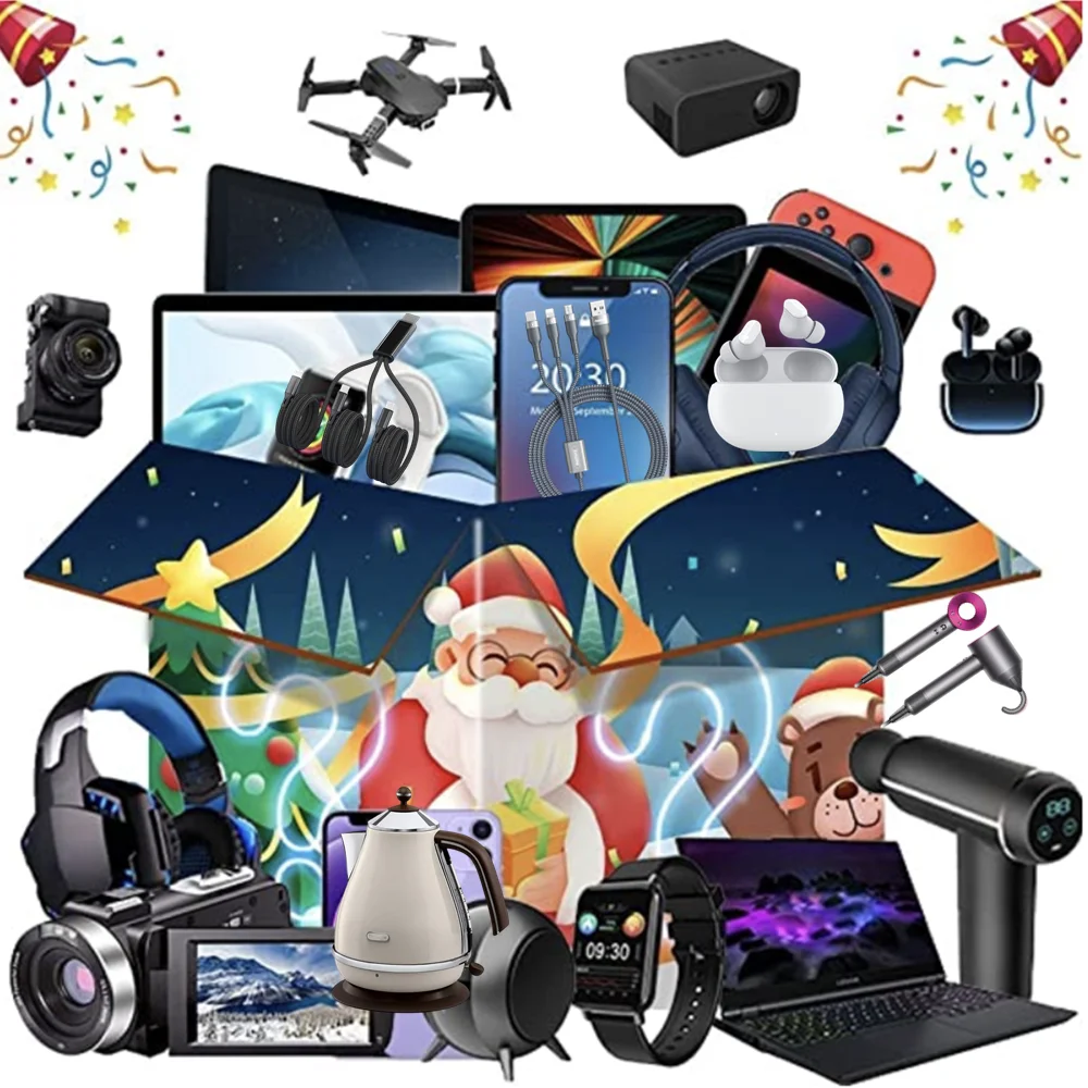 2023 Christmas Party Lucky Caixa 1pcs Mystery Box Electronics Blind Box ...
