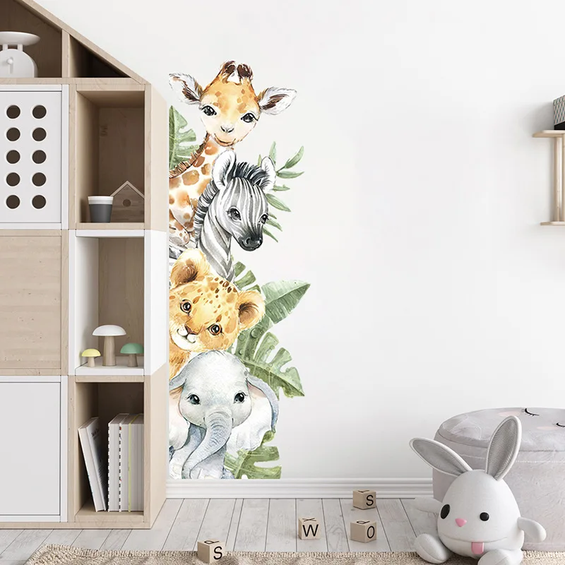 Pegatinas-de-puerta-de-animales-de-la-selva-pegatinas-de-pared-de ...