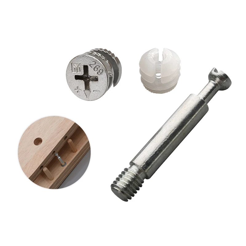 3 In 1 Screw Furniture Connector Fixer Eccentric Wheel Nut Connection ...