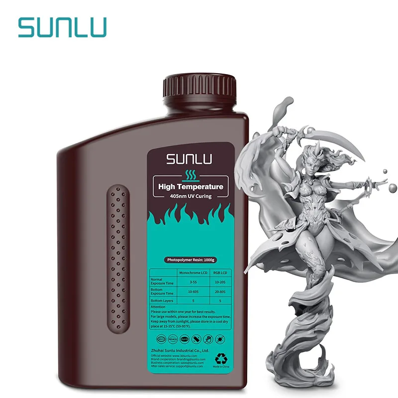 SUNLU-1KG-High-Temperature-Resin-1000G-405nm-UV-Curing-3D-Printer ...