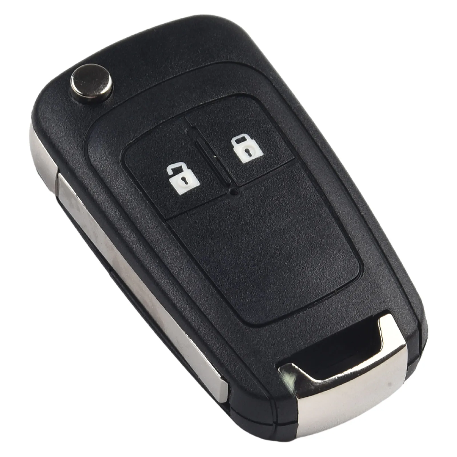 2-Button-Black-Folding-Key-Housing-Replacement-Shell-For-Opel-Adam-2013 ...
