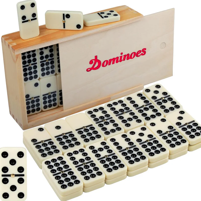 55 PCS Dominoes Set for Adults Classical Board Games Double 9 Dominos ...