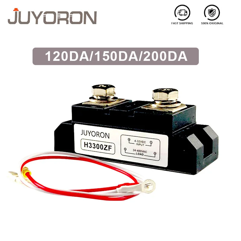 120A 150A 200A DC to AC Industrial SSR High Current Power Heat Sink ...