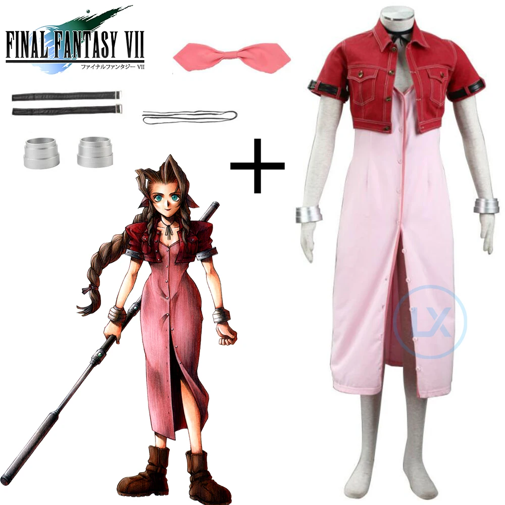 Game-Final-Fantasy-VII-Remake-Gainsborough-Aerith-Cosplay-Costume ...