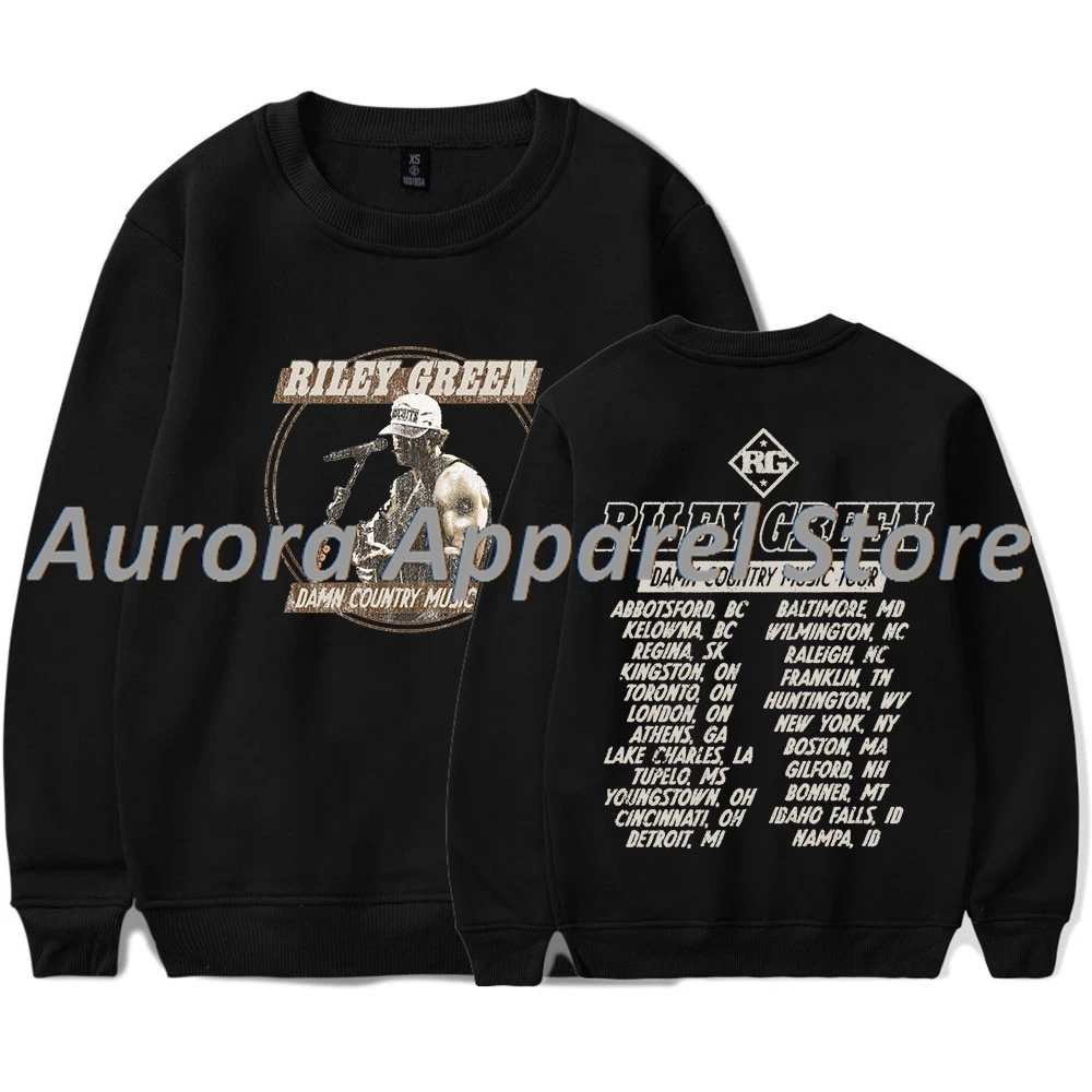 Riley Green DCM Tour 2025 Merch Crewneck Sweatshirts Tops Cosplay Women ...