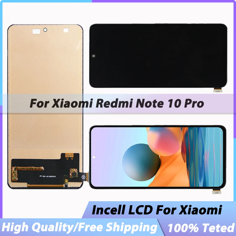 Incell LCD For Xiaomi Redmi Note 10 Pro LCD Display Touch Screen For ...