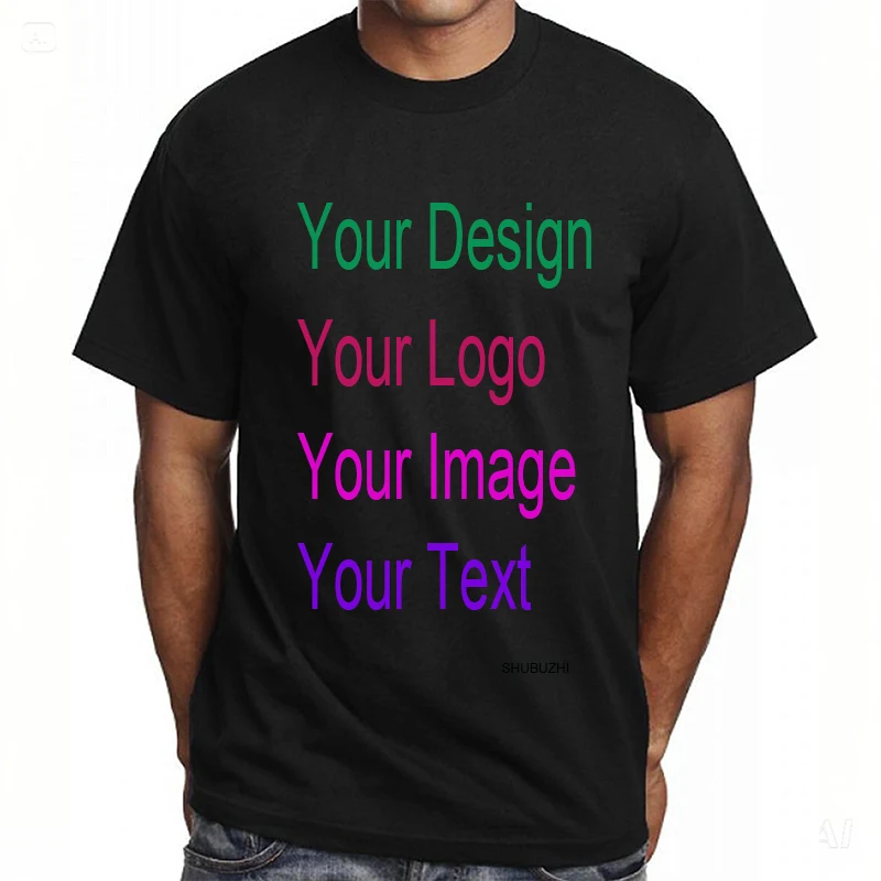 Custom Text Tsihrt tailor made t-shirts Add Your Own Message T shirt ...
