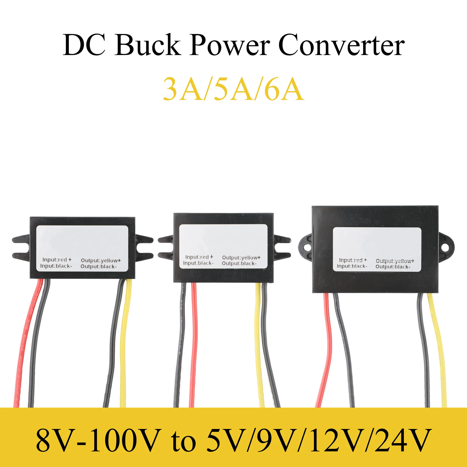 17V-100V to 12V DC Power Converter 3A 36W Buck Regulator Step-Down ...