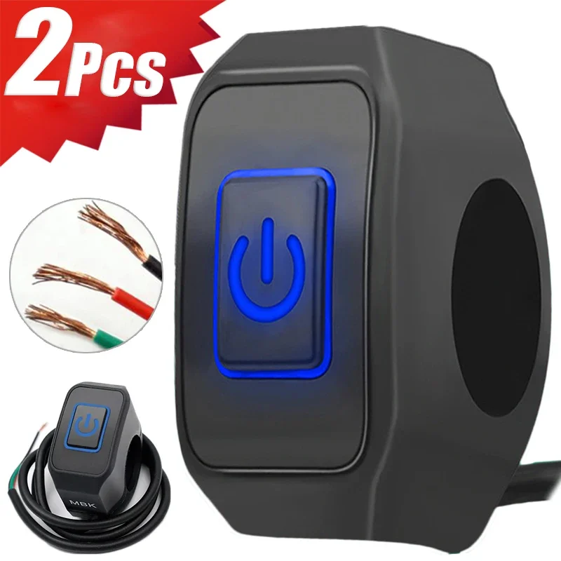 Waterproof-Motorcycle-Switch-with-LED-Display-Lamp-Modified-Switch ...