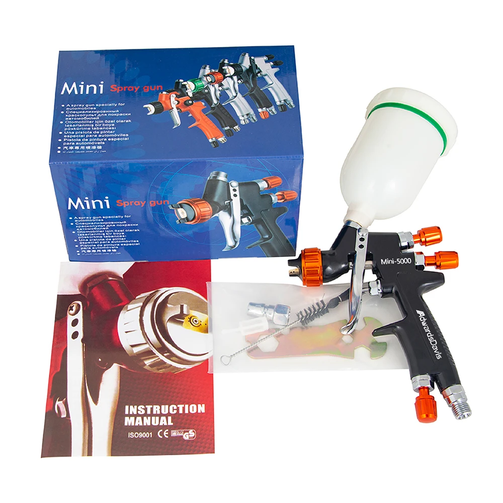 HVLP-Mini-5000-Spray-Gun-0-8-1-0mm-Steel-Nozzle-Gravity-Spray-Gun-DIY ...