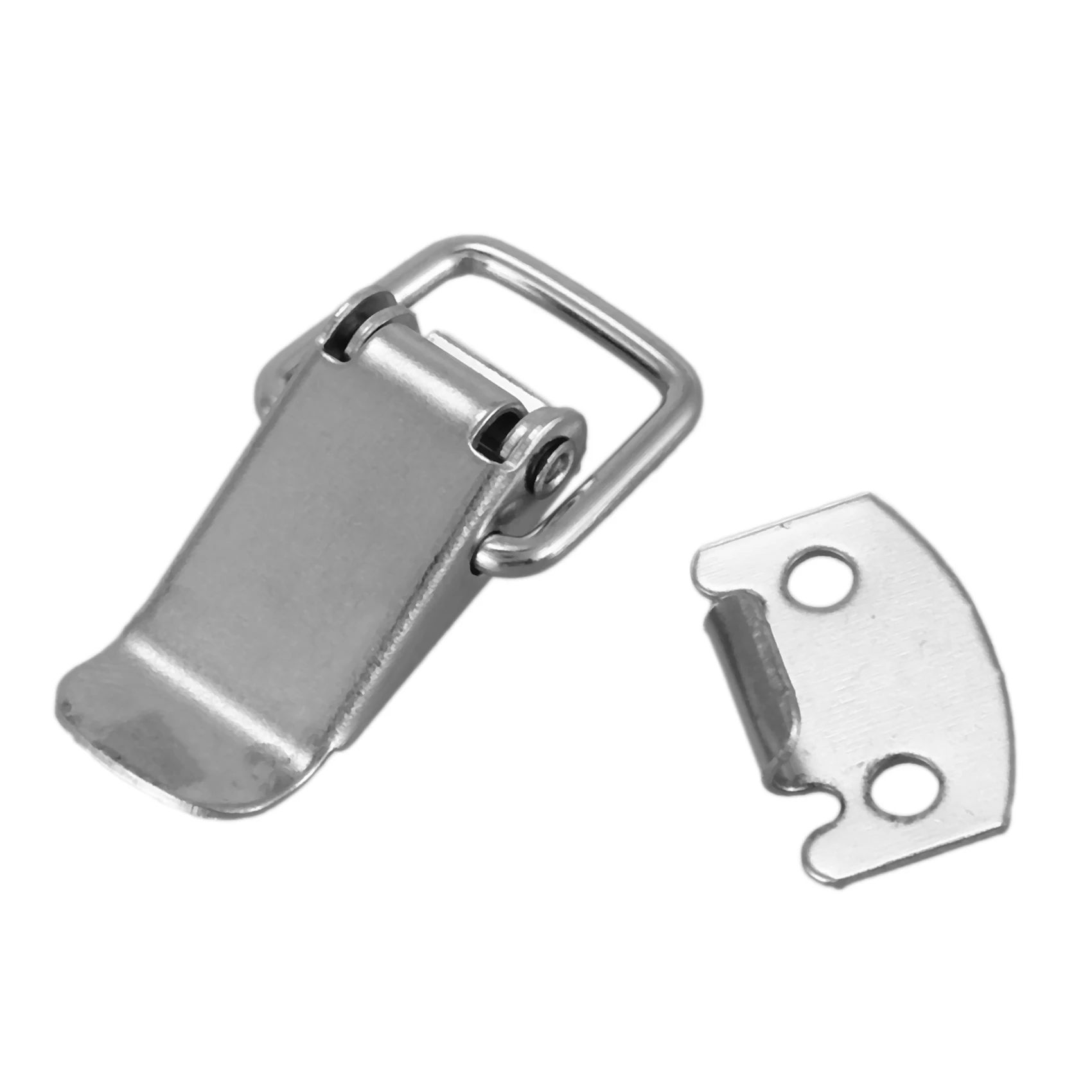 Y17A 4X Tom de prata Metal Toggle Draw Latch Loop Straight Catch 1,6 ...