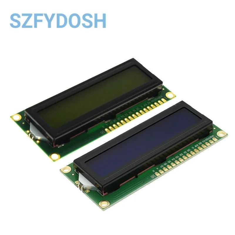 LCD-1602-Blue-screen-5V-Character-LCD-Display-Module-Blue-Blacklight ...