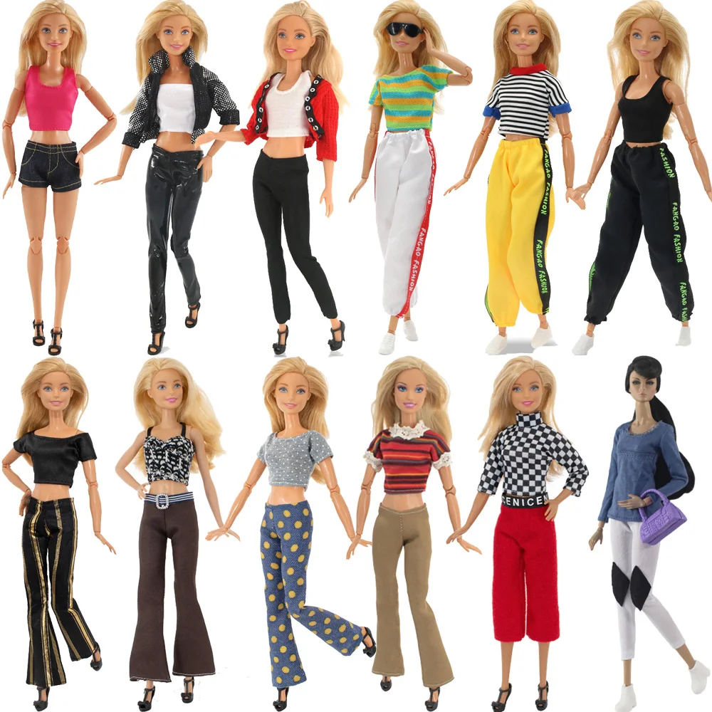 Barbies Clothes Dress Cool Girl Fashion Casual Outfits for 11.5inch ...