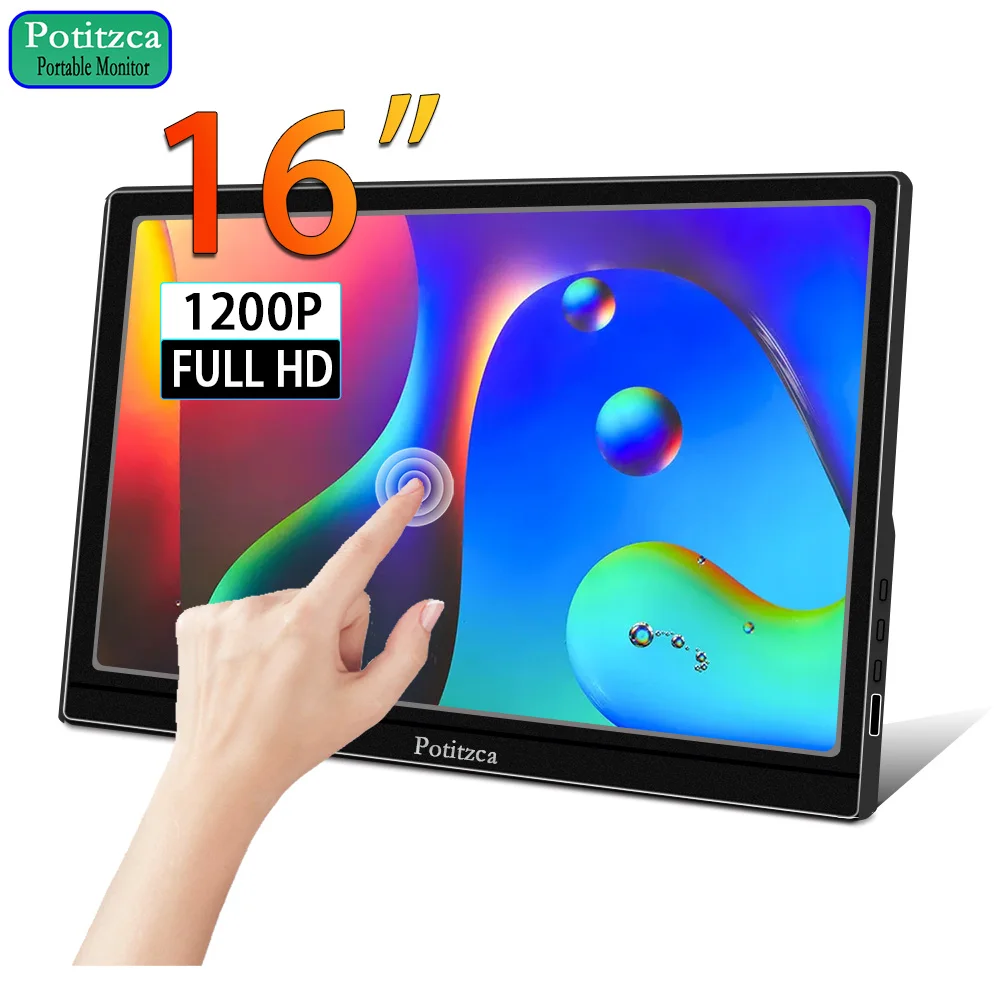 Portable-Monitor-16-Inch-Touchscreen-1920x1200-Full-HD-IPS-Panel-16-10 ...