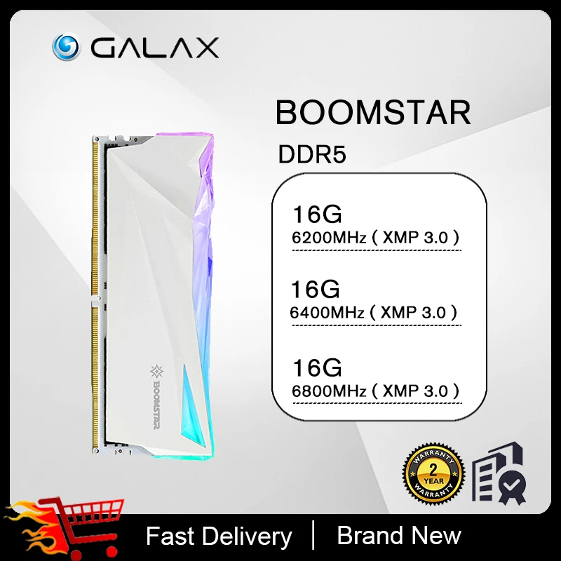 GALAX BOOMSTAR RGB DDR5 6000 6200 6800 Mhz 16G 32G Desktop AMD Intel CPU Motherboard Memory RAM ...