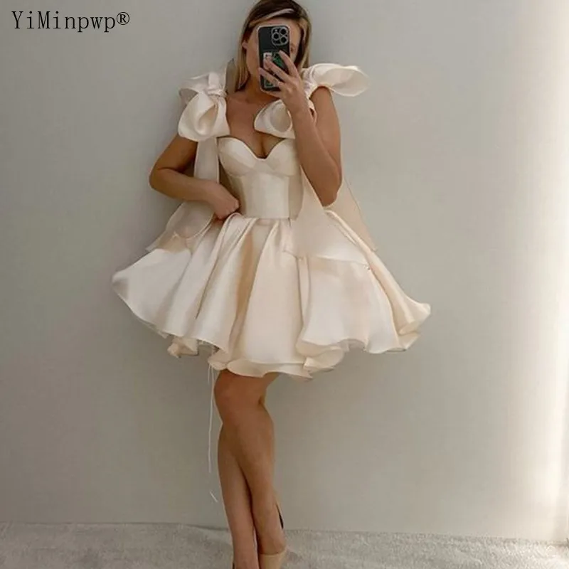 Latest Homecoming Dresses 2024 Sweet Heart Short Bow Prom Birthday ...