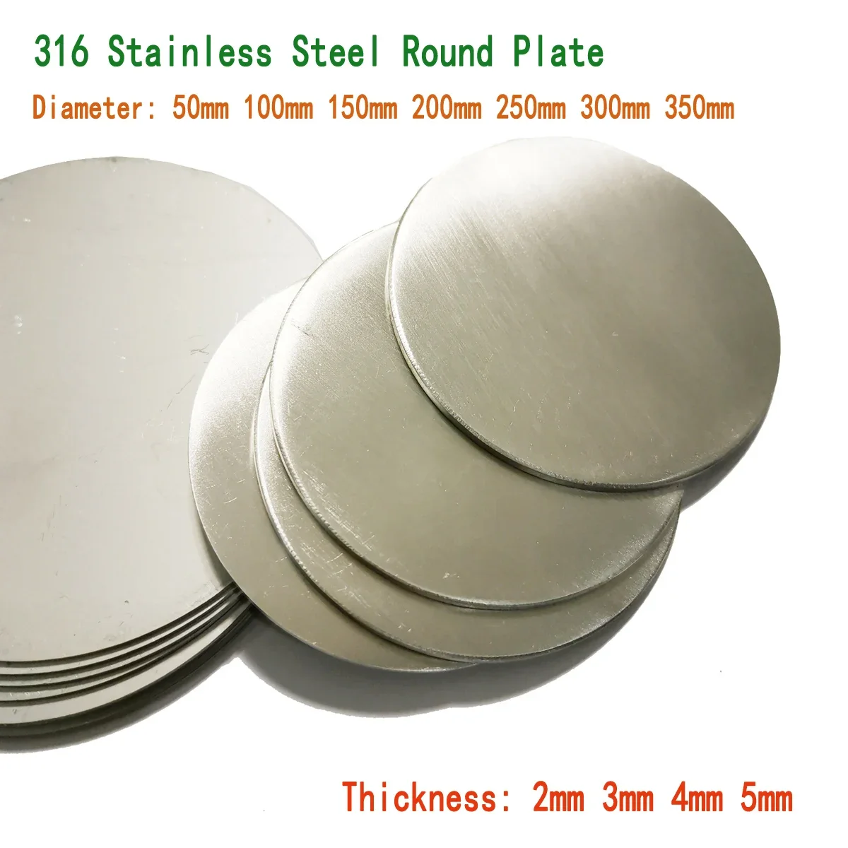 Diameter-50-100-150-200-250-300-350mm-316-Stainless-Steel-Round-Plate ...