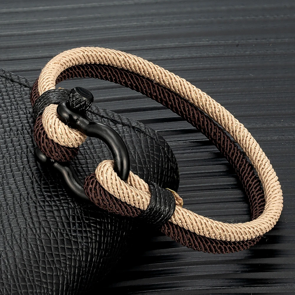 MKENDN Men Creative Colorblock Stainless Steel Bracelets Outdoor ...