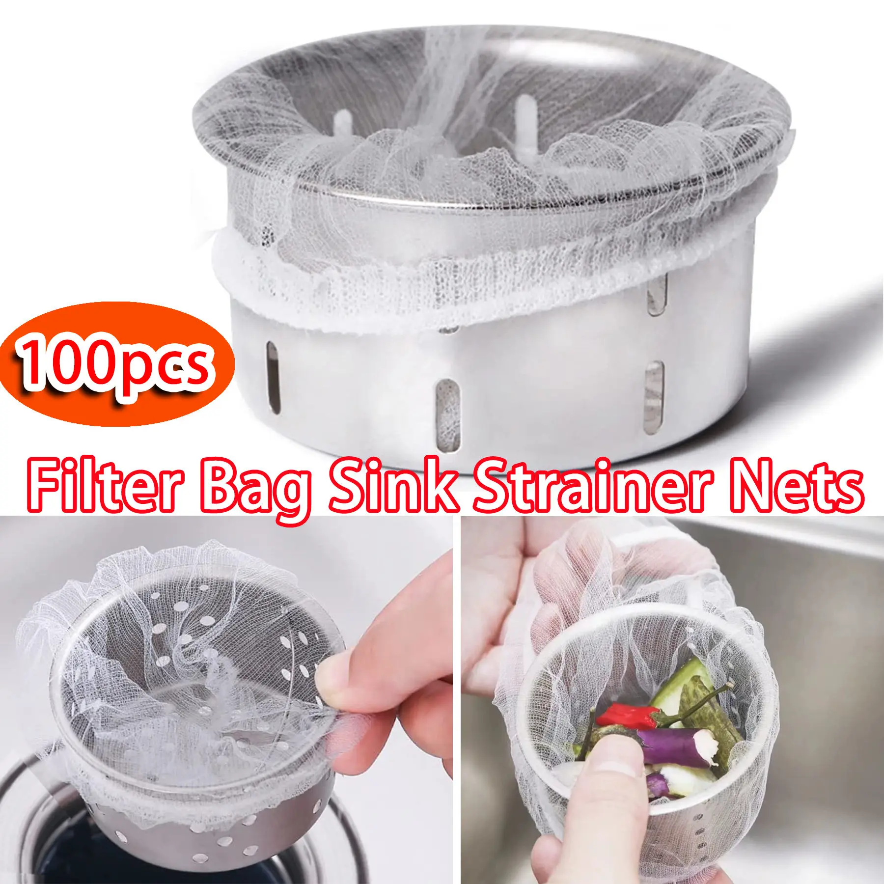 Kitchen-Garbage-Filter-Cloth-Leftover-Food-Filter-Bag-Dishwashing-Sink ...