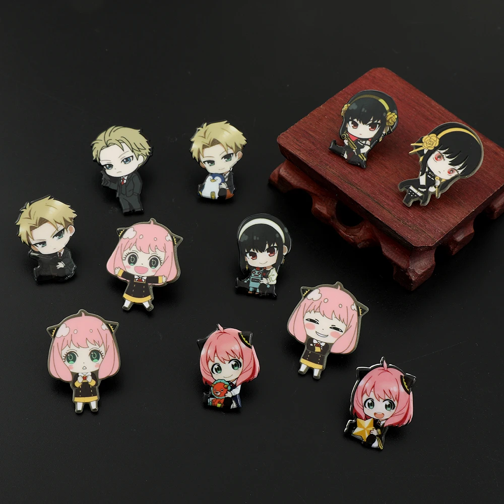 Anime SPY x FAMILY Badge Brooch Pins Cartoon Loid Yor Anya Forger ...