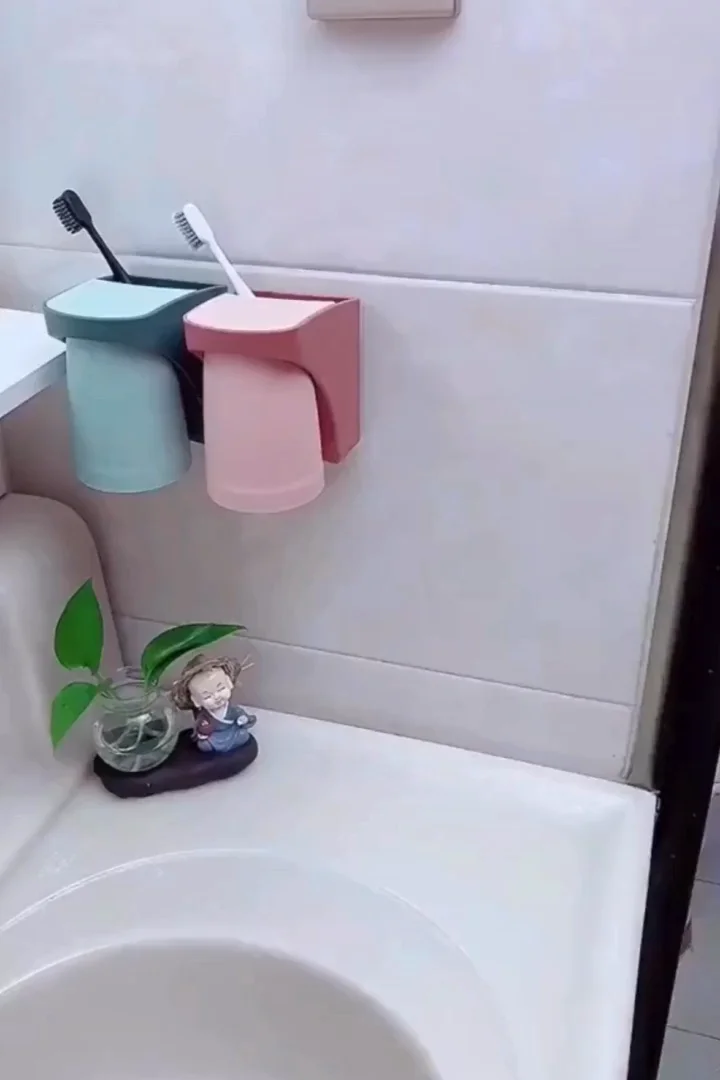 Automatic Toothpaste Dispenser Wall Mounted Toothpaste Squeezers Dust-proof Toothpaste Holder ...