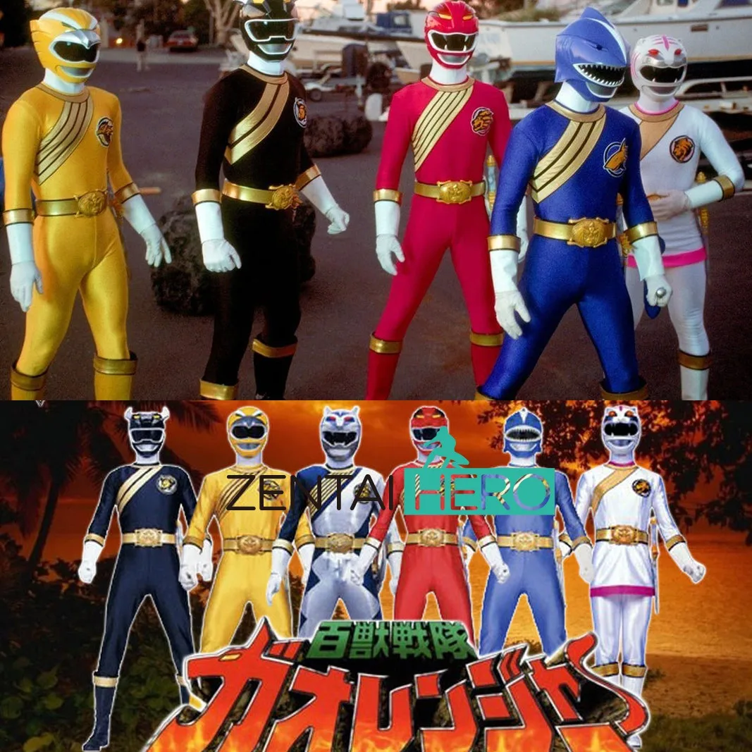 New-Arrival-Blue-Spandex-Superhero-Catsuits-Hyakujuu-Sentai-Gaoranger ...