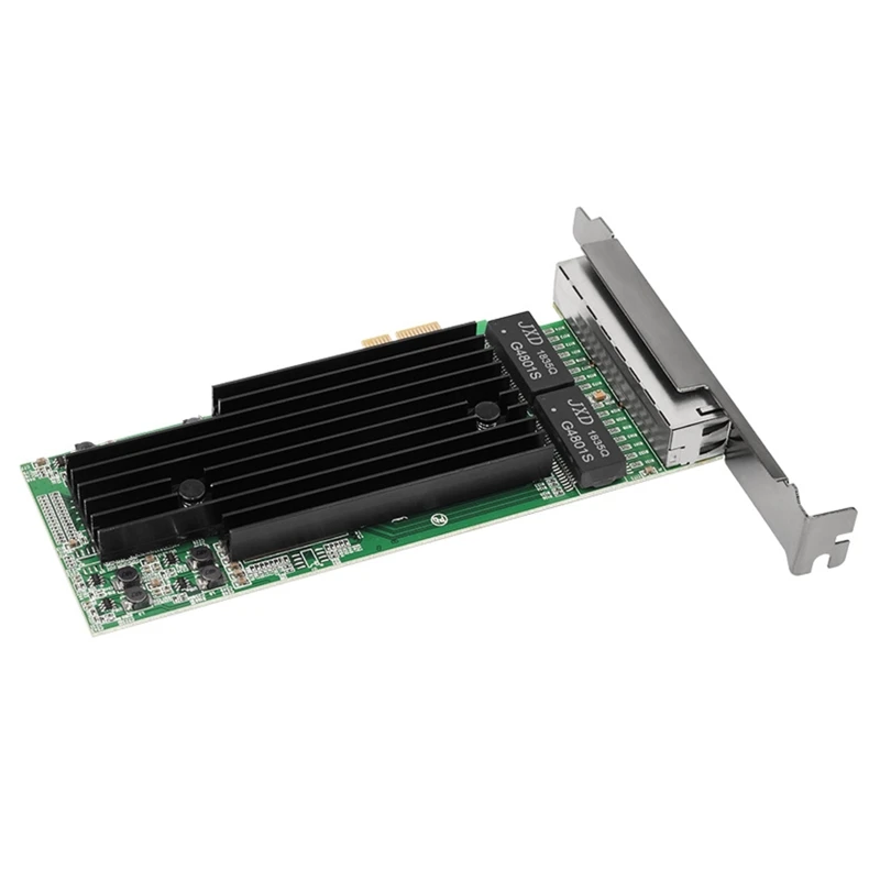 4 Port for intel 82575 PCIE Gigabit Network Card IEEE802.3 PCI Express ...