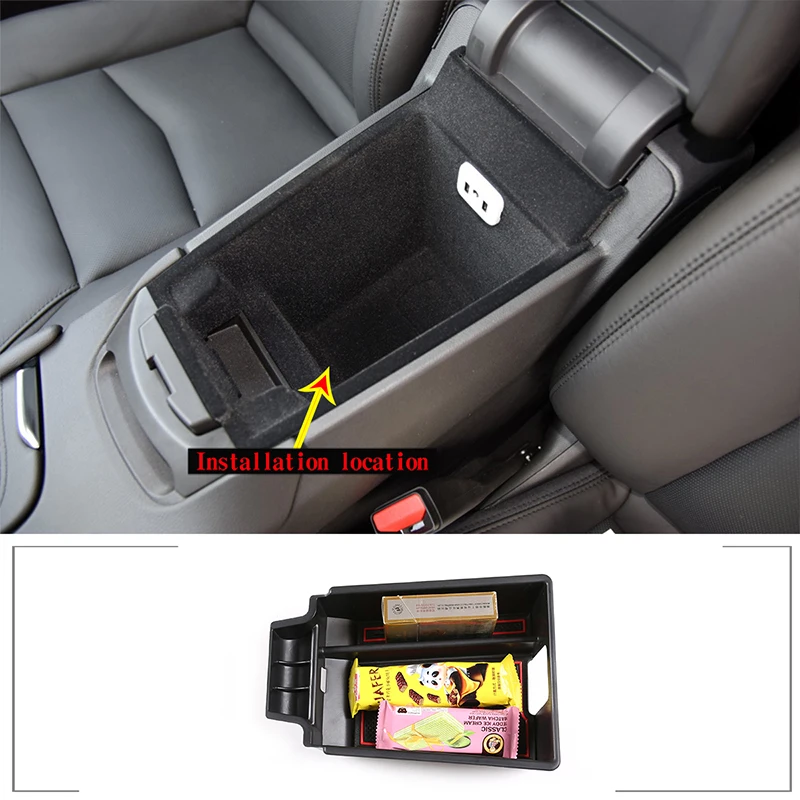 For-2016-2020-Cadillac-XT5-XT6-ABS-central-control-armrest-box-storage ...