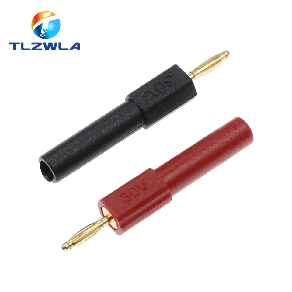 2PCS Gold Plated 2mm Male To 4mm Female Banana Plug Jack, 40% OFF