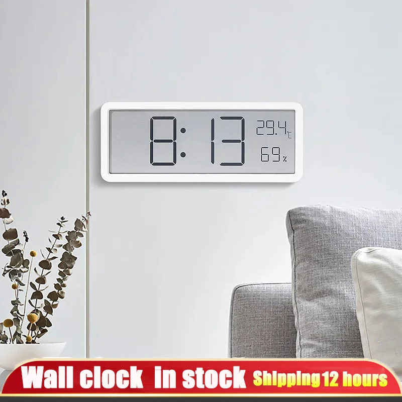 LCD-Screen-Digital-Wall-Clock-Time-Temperature-Humidity-Display ...