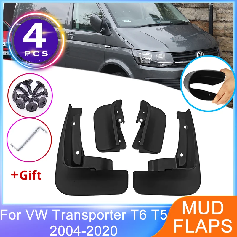 4pcs Front Rear Mudguards For Volkswagen VW Transporter Caravelle ...
