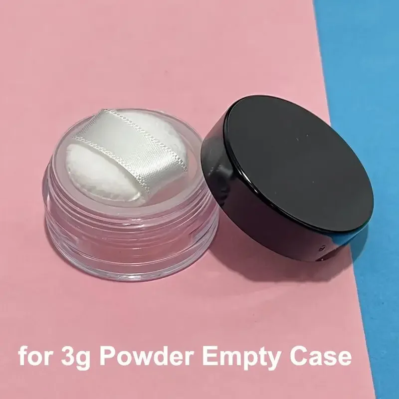 3g Portable Loose Powder Box Refillable Case Plastic Empty Loose Powder ...
