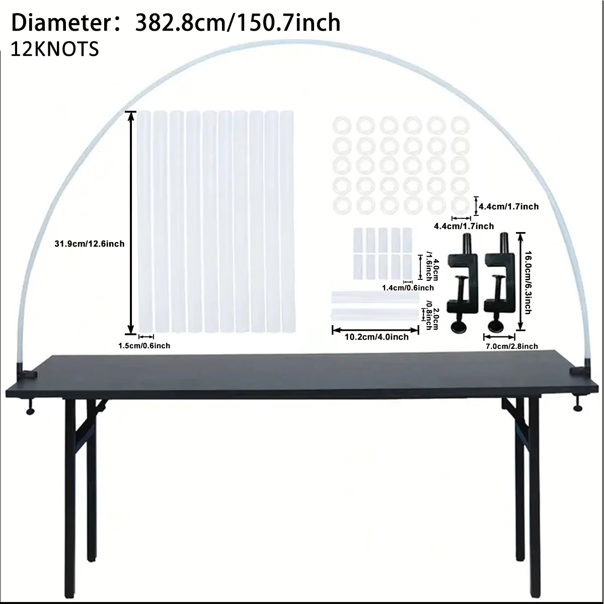 Plastic-Balloon-Stand-Holder-Balloon-Arch-Kit-Half-Arch-Balloon-Support ...