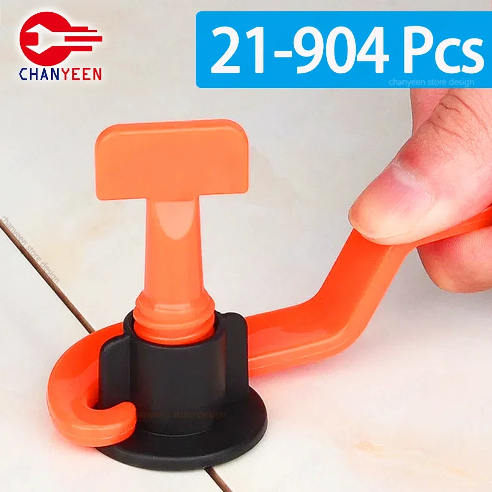 21-904Pcs-Floor-Tile-Leveling-System-Clips-Spacers-Porcelain-Ceramic ...