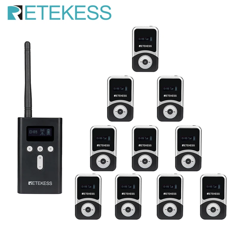 Retekess-T130S-Wireless-Tour-Guide-System-Long-Transmitter-Distance-For ...