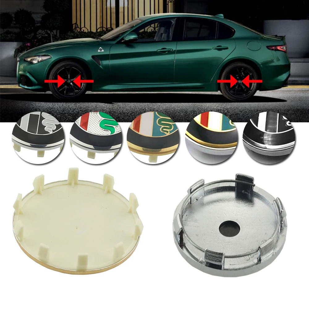 Roda-Hub-Center-Cap-60mm-Di-metro-4Pcs-Car-Styling-Badge-para-Alfa ...