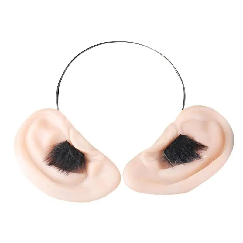 Jumbo-False-Ears-with-Furry-Black-Ear-Hair-Funny-Clown-Halloween-Photo ...
