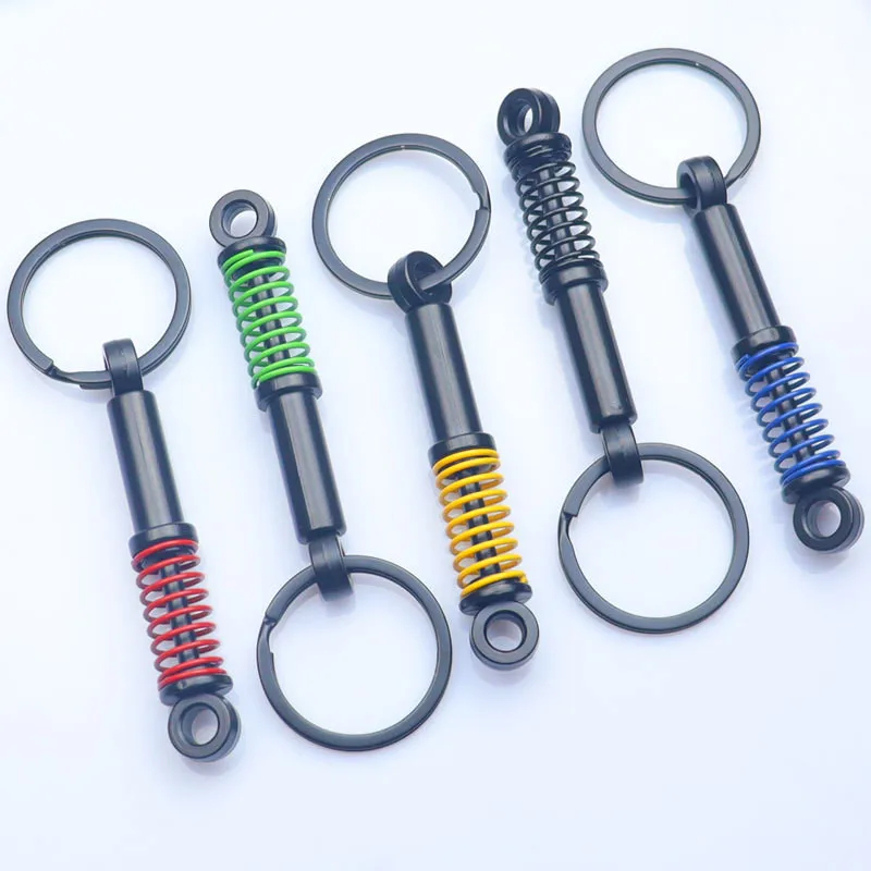 1Pc-Adjustable-Coilover-Spring-Car-Part-Shock-Absorber-Keyring-Black ...