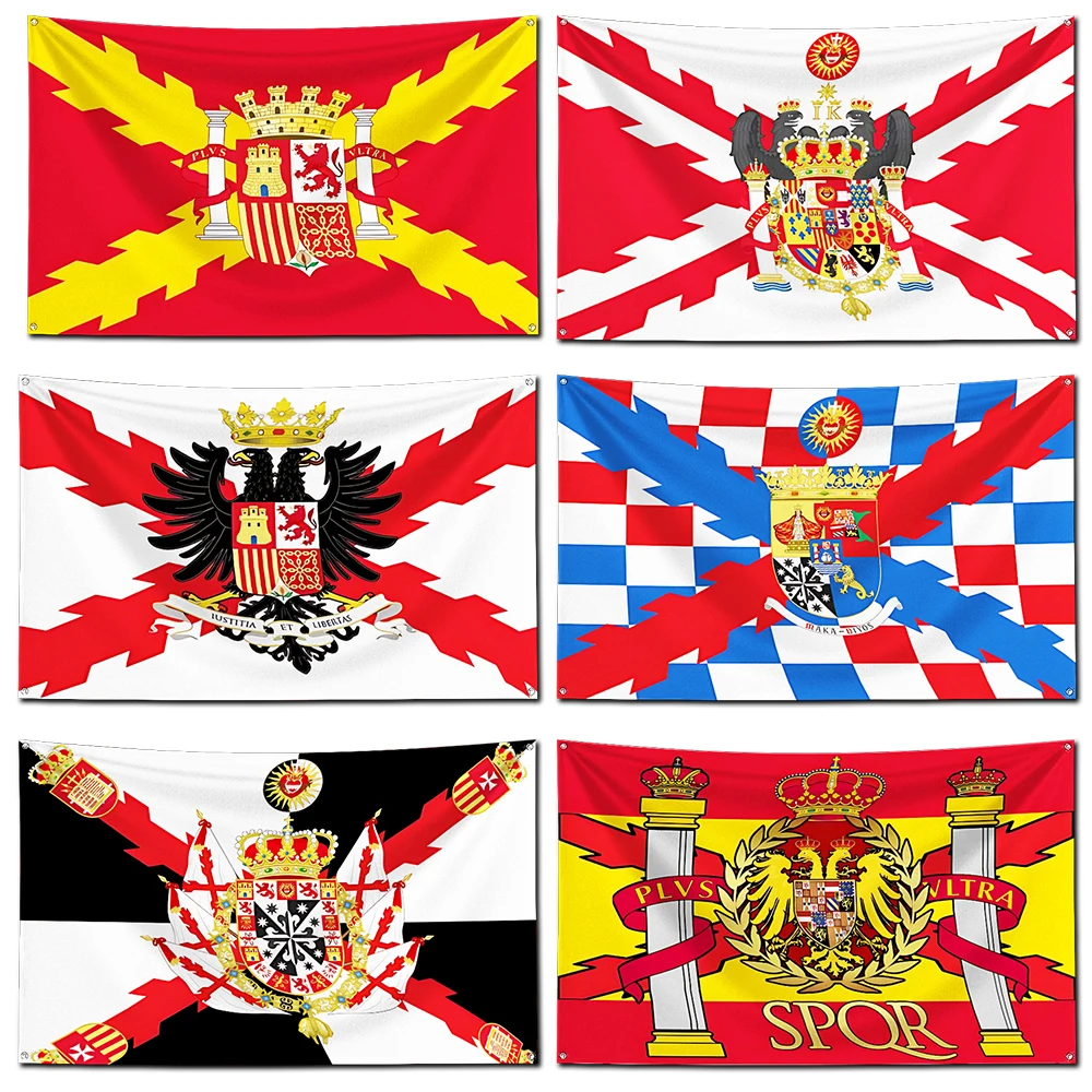 Spanish-Empire-Cross-of-Burgundy-Flag-Polyester-Digital-Printing-Banner ...