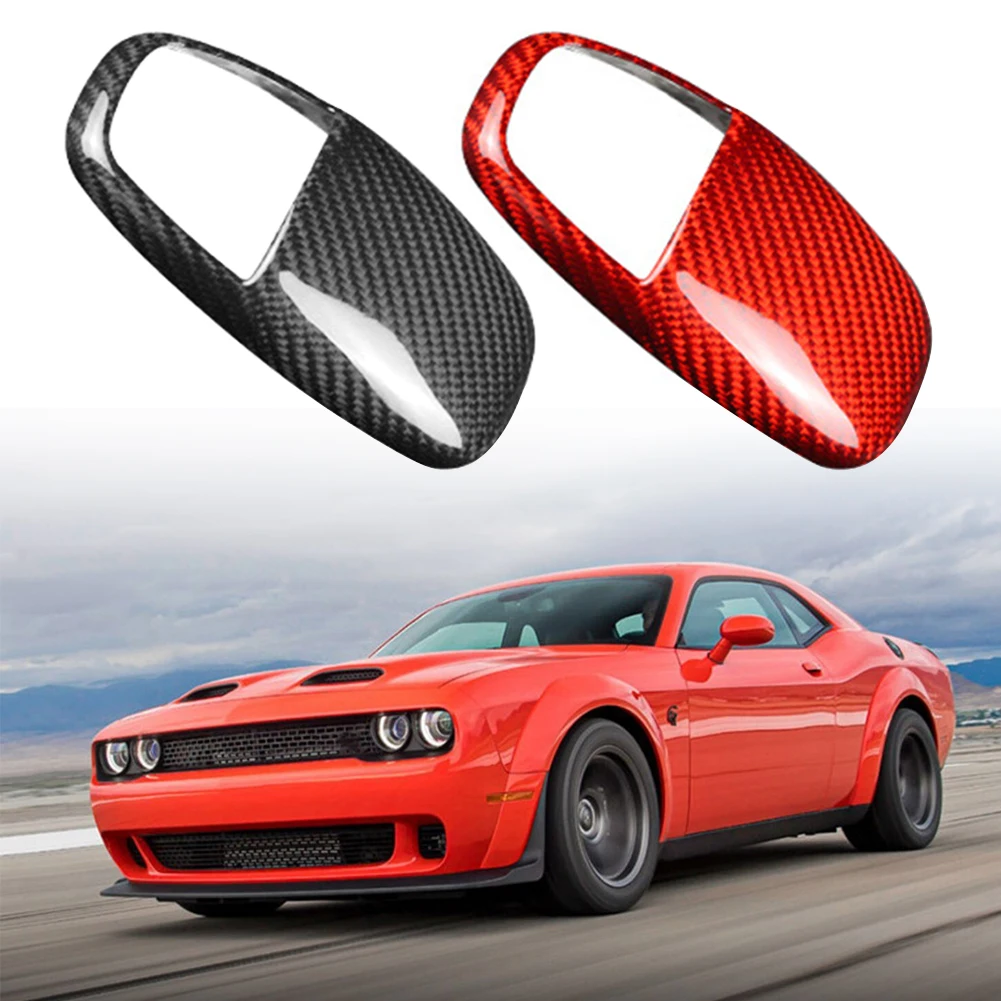 Carbon-Fiber-Pattern-Car-Gear-Head-Decorative-Shell-Cover-for-Dodge ...